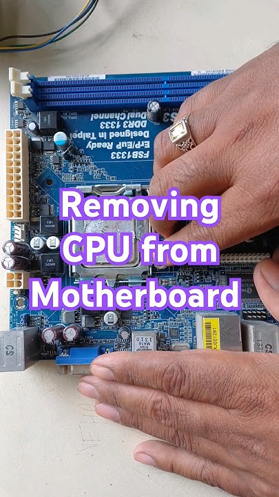 Technique to remove a CPU from motherboards #tech #computer - YouTube