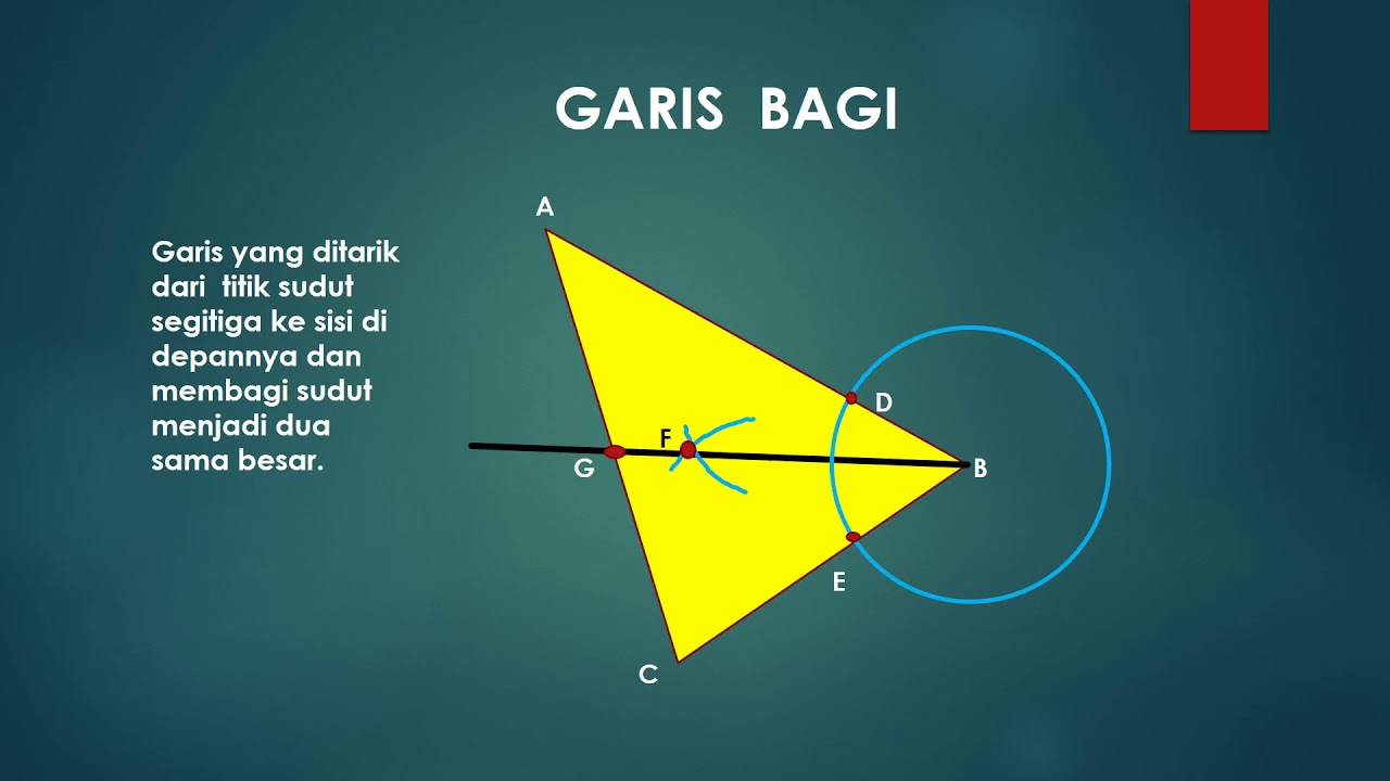 Garis bagi segitiga - YouTube
