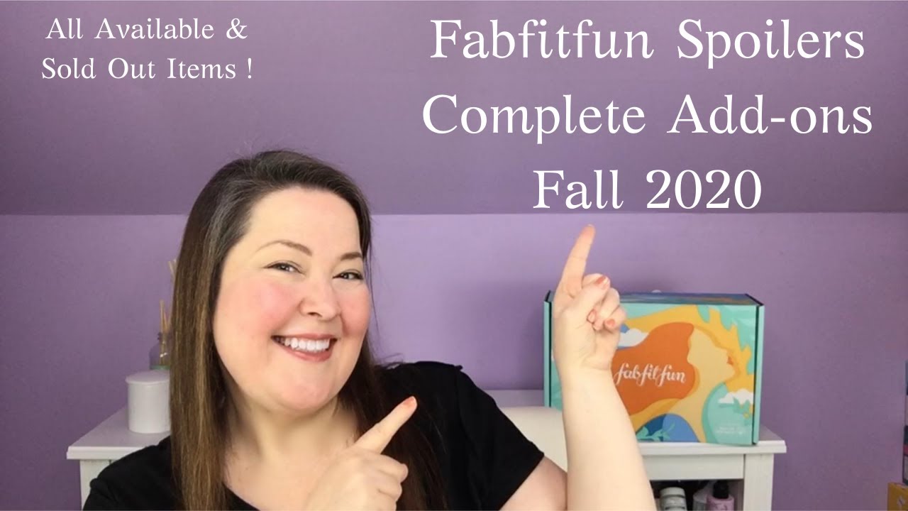 Fabfitfun Spoilers Add-On Complete Review Fall 2020 - YouTube