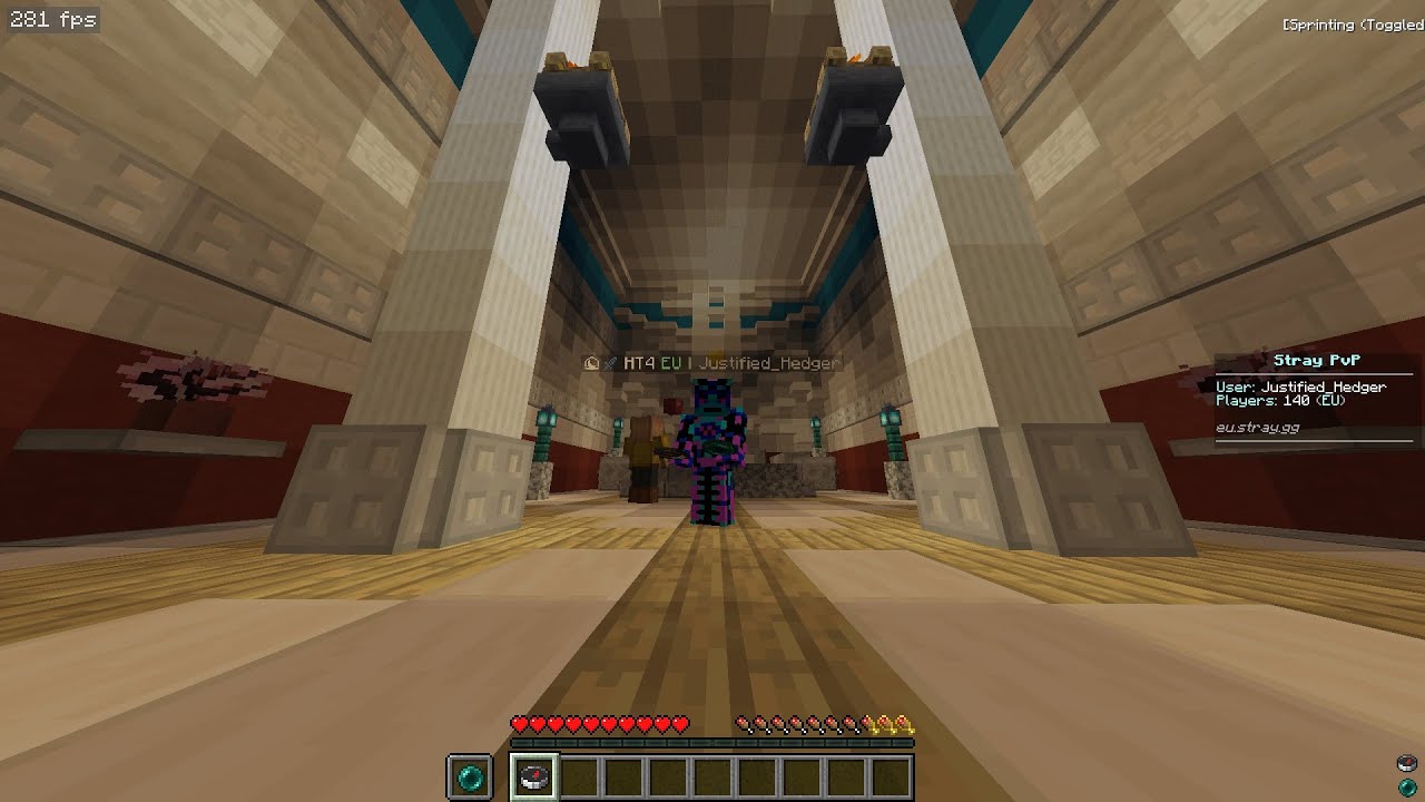 Playing sword pvp on stray (minecraft pvp) (HT4 gameplay) - YouTube