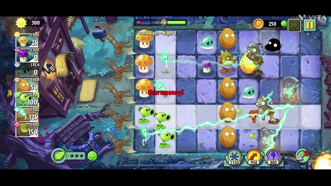Pvz 2:IOS on Mid Evil Level - Pro wolf - - YouTube