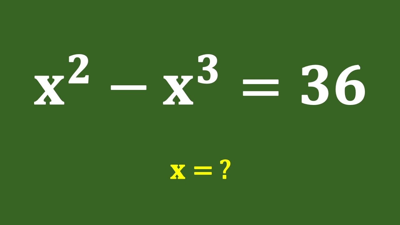 A Nice Algebra Problem | Find the value of X | Math Olympiad | - YouTube