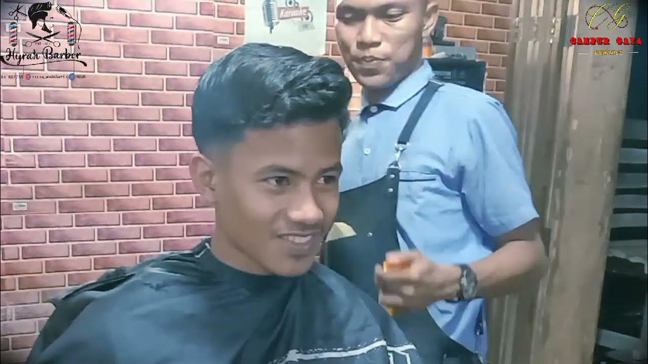 Tutorial pangkas rambut cepat dan rapi,model dua jari standar#hairstyle #pangkasrambut # ...