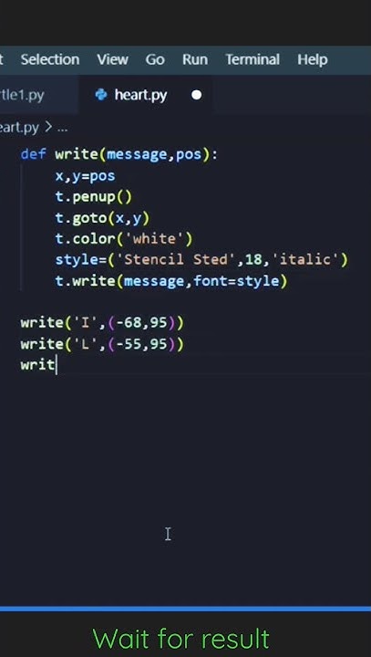 Impress Your Crush With This Python Code Shorts Python Coding Turtle Youtube