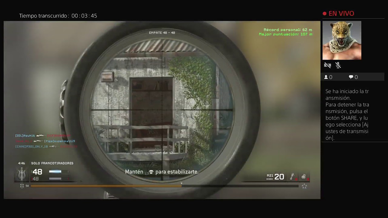 COD MW1 SOLO SNIPER. Primer gameplay - YouTube