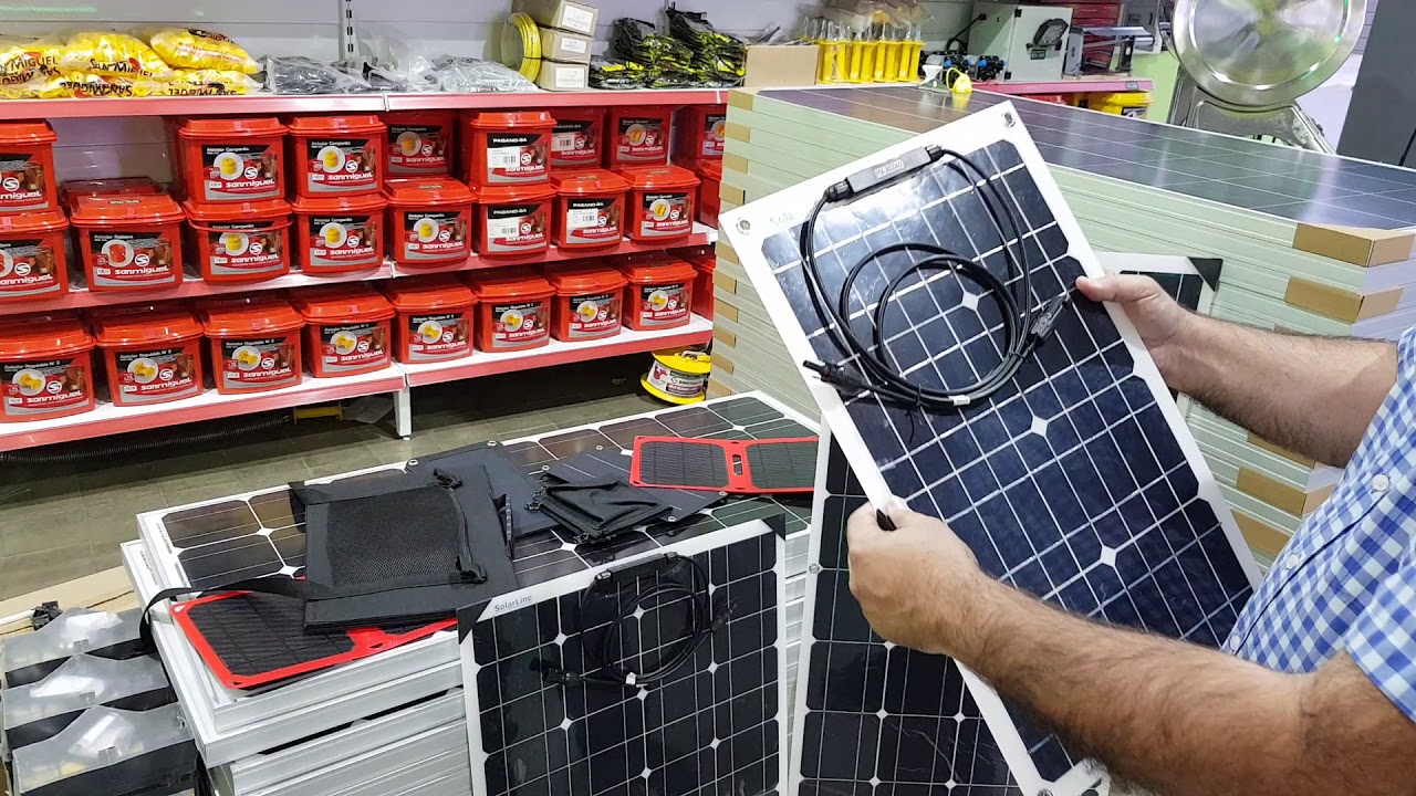 PANEL SOLAR FLEXIBLE SOLARLINE 30WP - YouTube