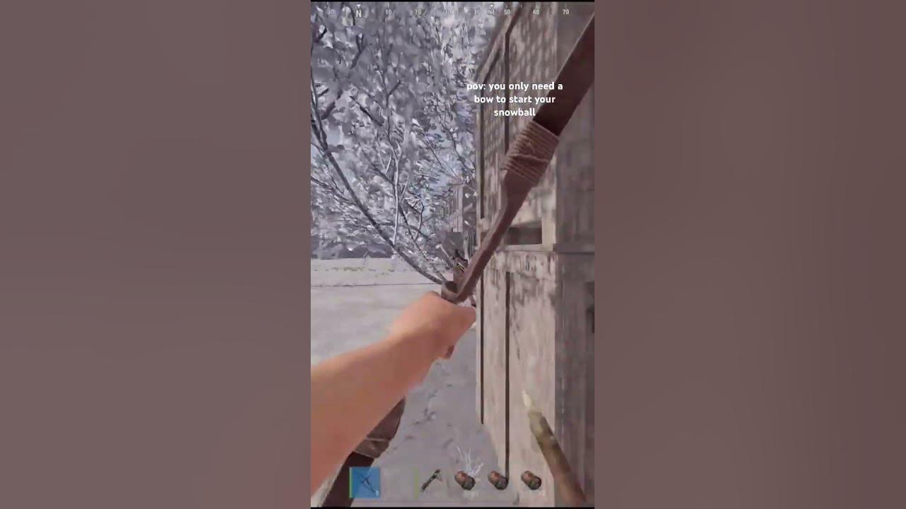 ONLY bow type shi #rust #rustconsole #rustgame #gaming #rustclips #survival #games #memes #funny ...