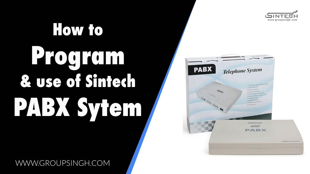 How to program and use of Sintech Pabx TC-416AC, TC-424AC & TC-432AC (TC-2000AC) - YouTube