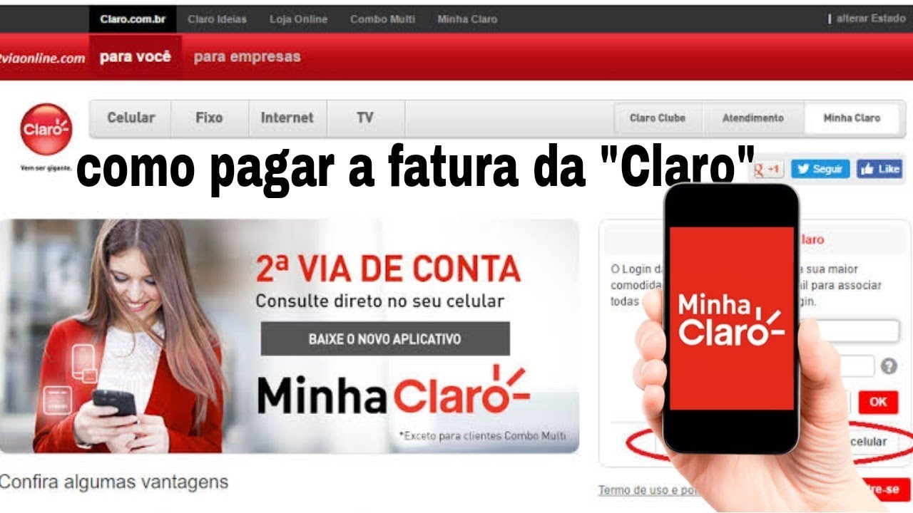 Fatura da Claro veja como consultar, e pagar de forma fácil e simples... - YouTube