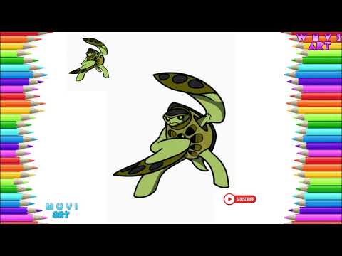 How to Draw Terraspin - Ben 10 Benny Tennyson Character Easy Drawing ...