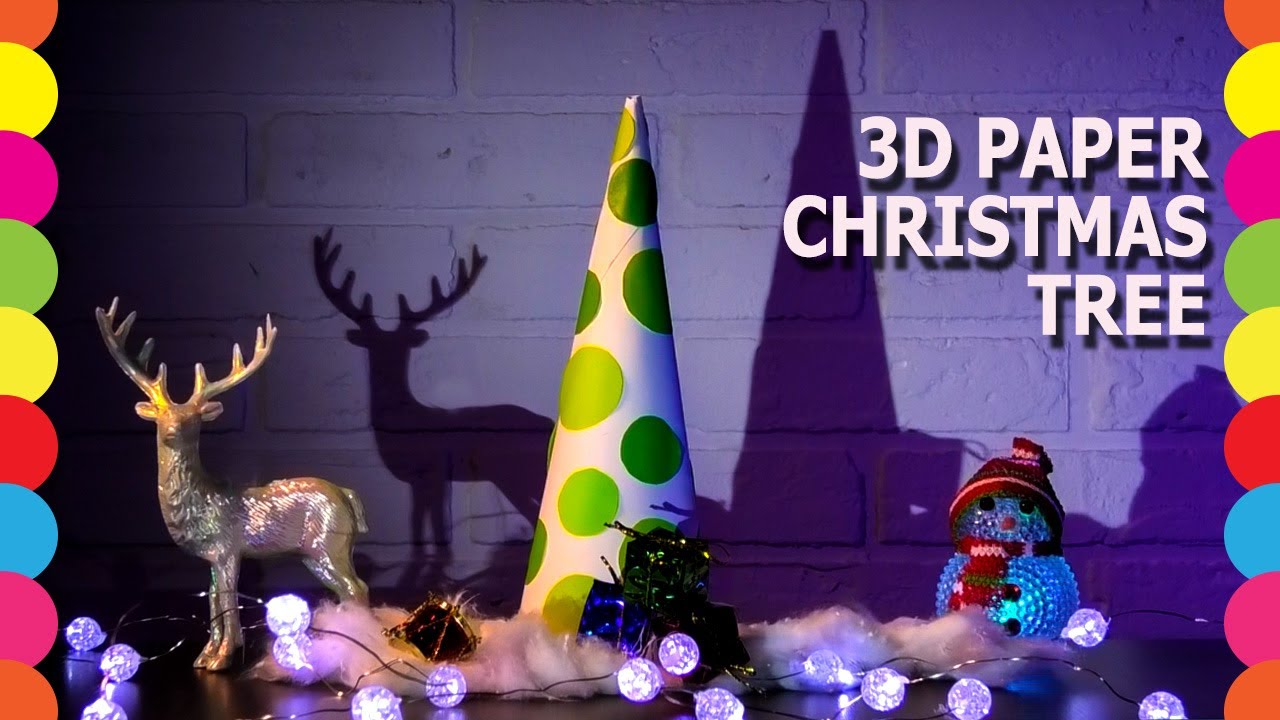 3D Paper Xmas Tree| How to Make a 3D Paper Christmas Tree | DIY ...