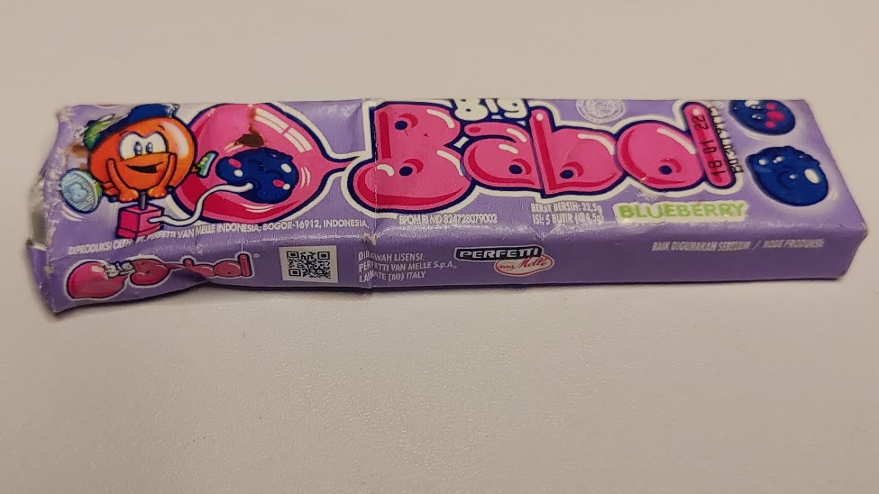Big Babol blueberry chews - YouTube