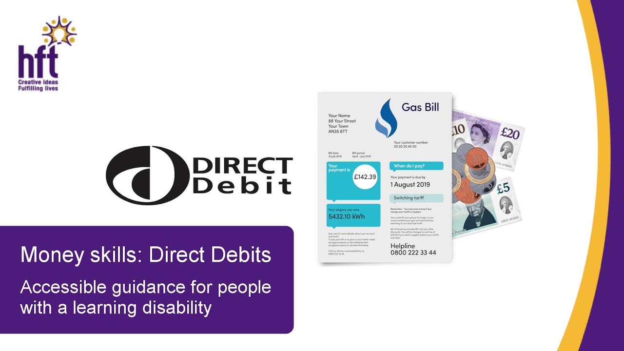 Money skills: Direct Debits - accessible guidance for people with a ...
