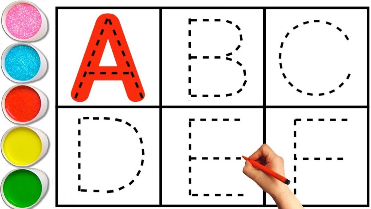ABCD Alphabets.kids drawing and alphabets learning.counting numbers and ...