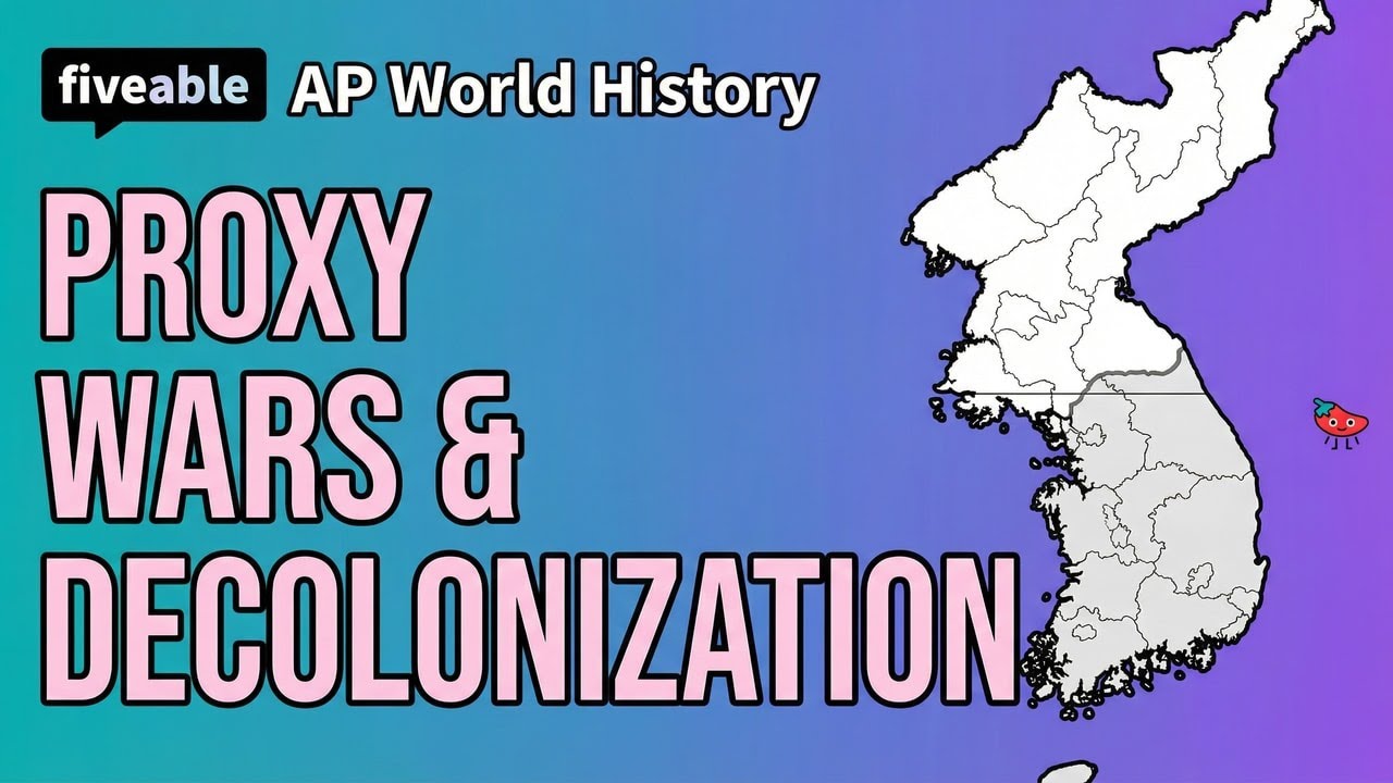 AP World - Cold War Review: Proxy Wars & Decolonization | Fiveable Cram ...