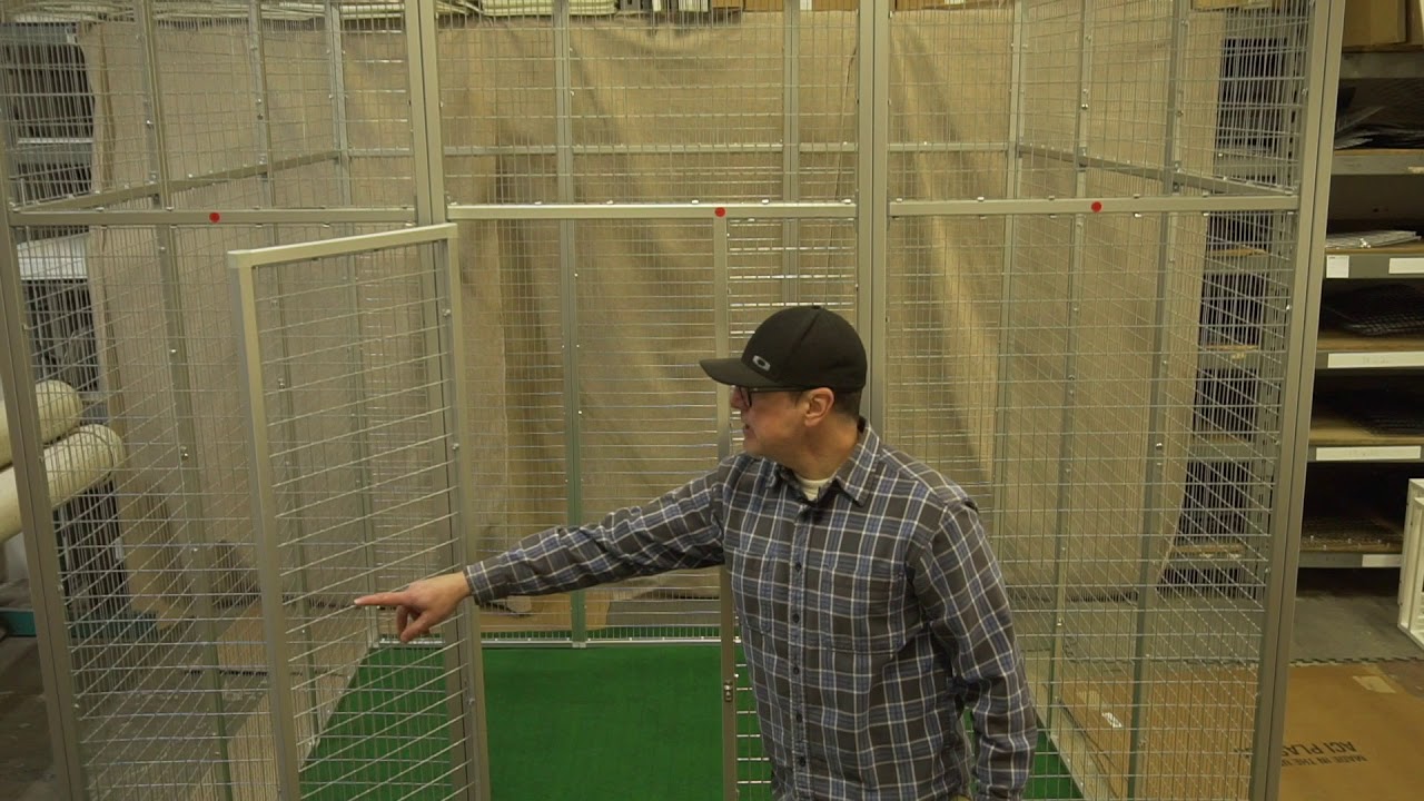 Custom Walk In Cage | CDEcages com - YouTube