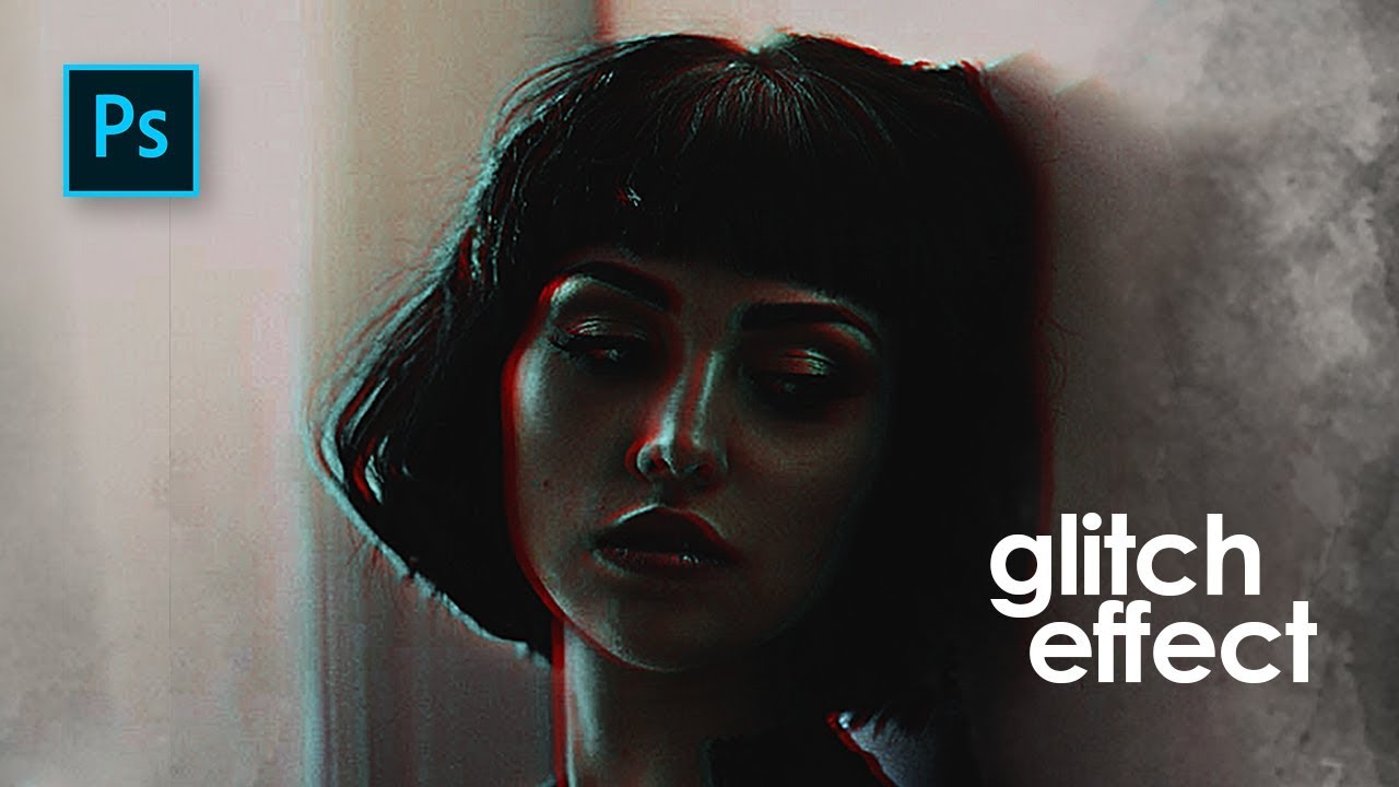 How to Edit a Portrait Glitch Dramatic Color Effect in Photoshop ...