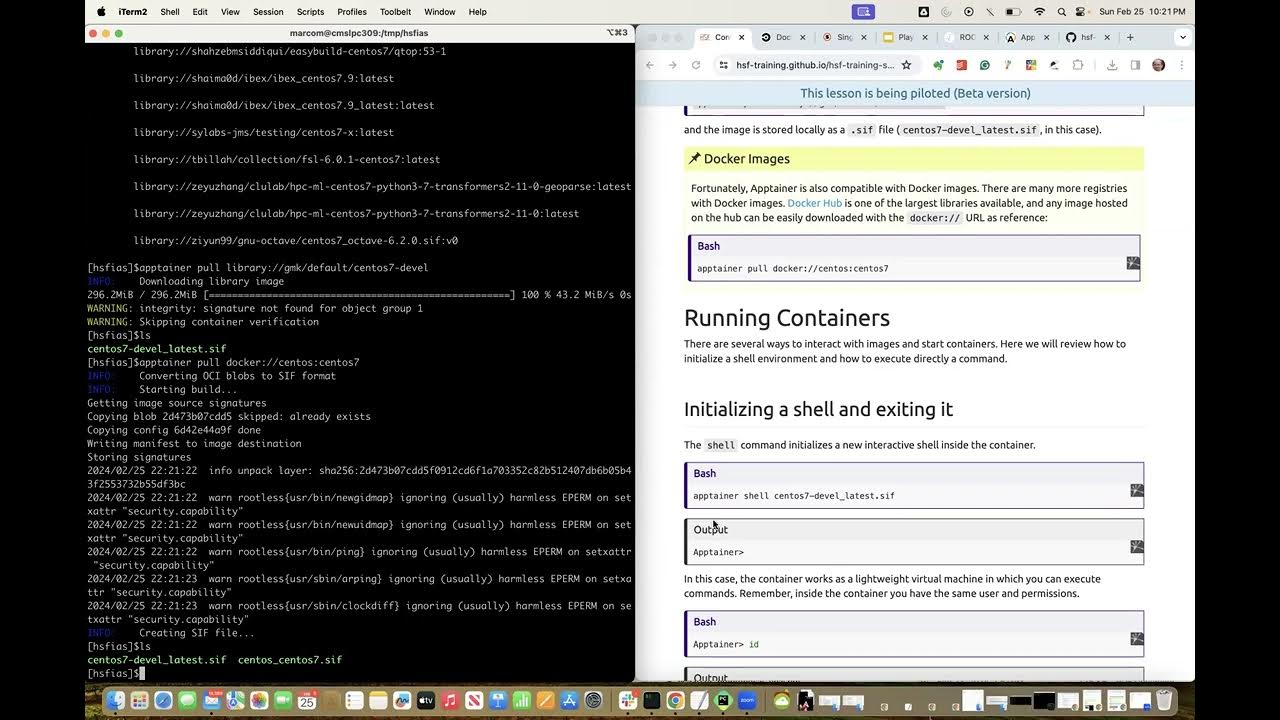 Intro to Singularity:Apptainer #2 Containers and Images - YouTube