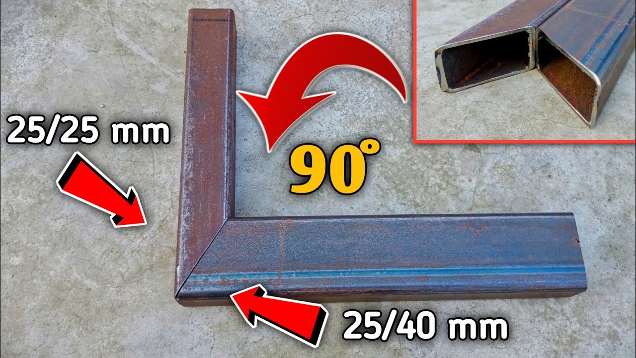 Two Type Of Square Tube 90° Degree Joint // Square Tubing Mitar Joint ...