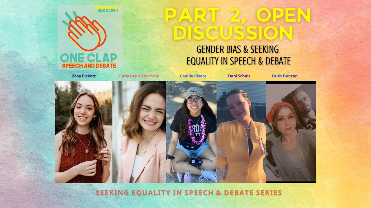 Part 2: Gender Bias and Seeking Equality in Speech and Debate, Panel ...