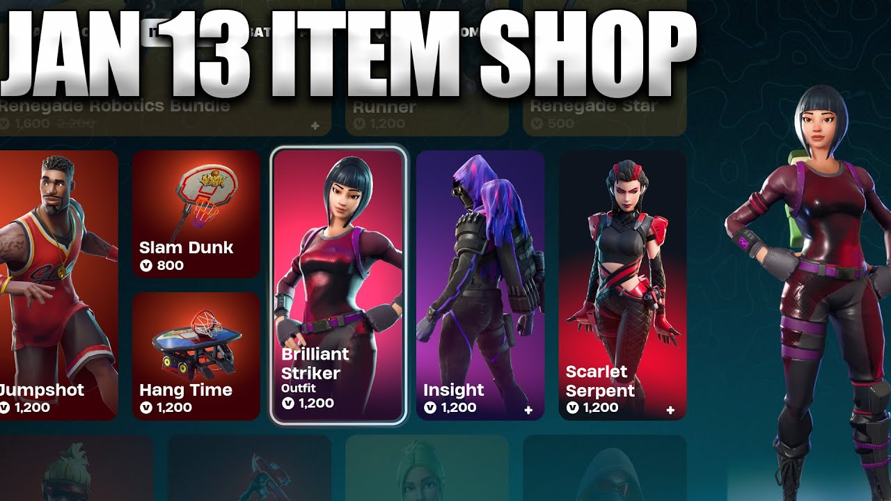 Fortnite Item Shop Saturday January 13 2024! Old Trailblazers! Shore Leave Scarlet Serpent ...