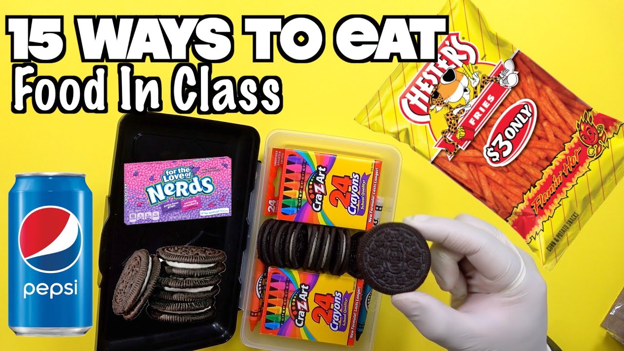 15 Smart Ways To Sneak Food and Candy Into Class Using School Supplies ...