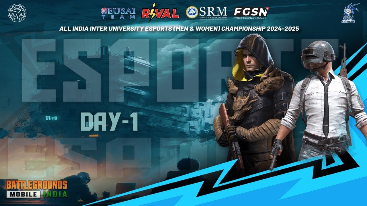 BGMI || ALL INDIA INTER UNIVERSITY ESPORTS (MEN & WOMEN) CHAMPIONSHIP ...