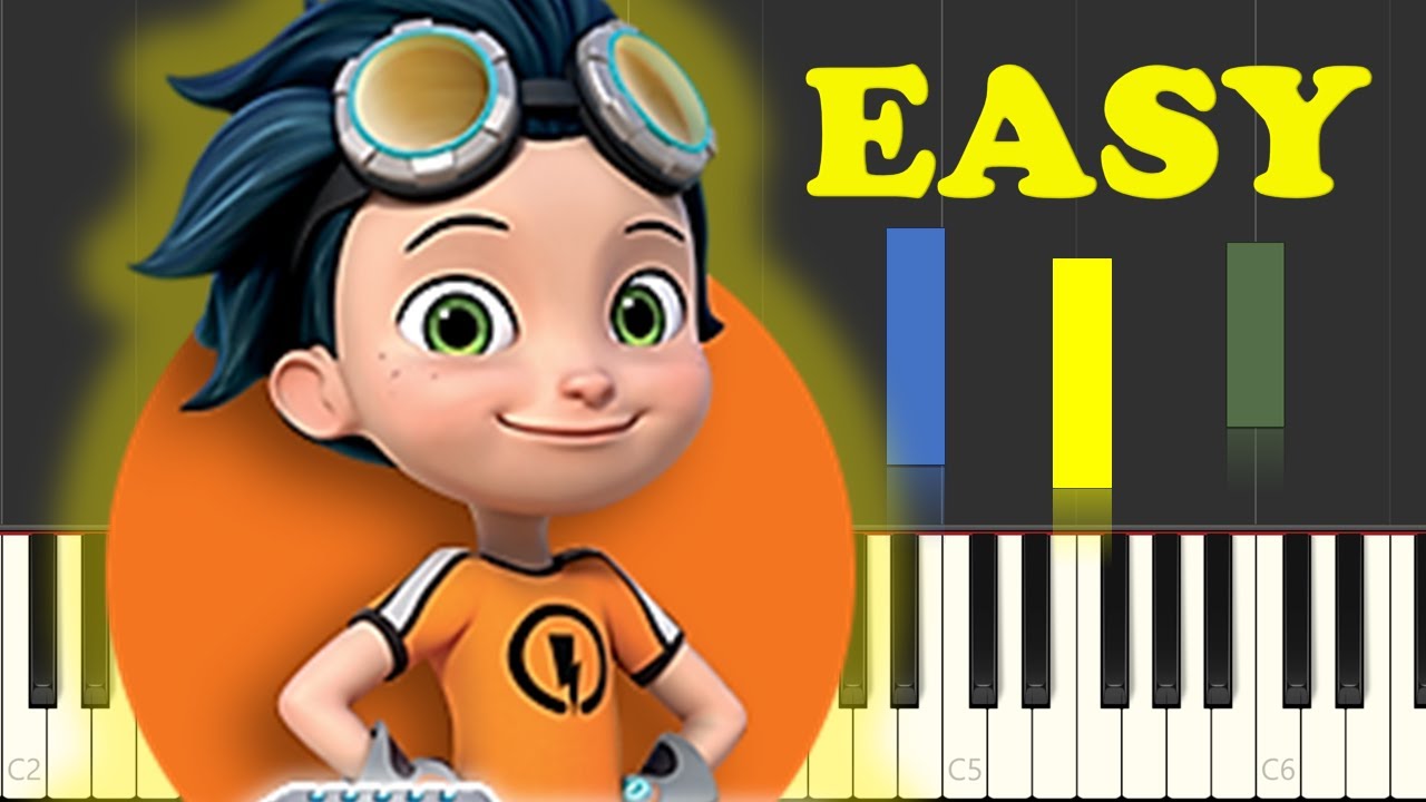 Rusty Rivets Theme Song On Piano EASY - YouTube