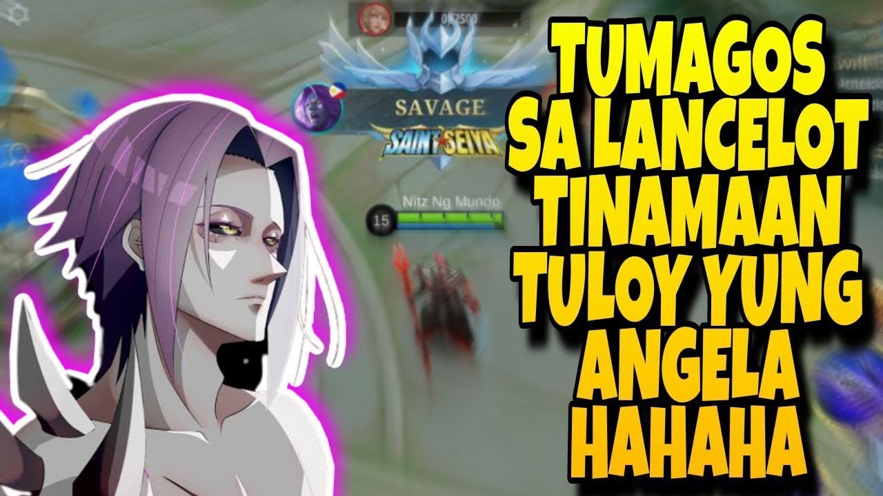 TUMAGOS SA LANCELOT TINAMAAN TULOY YUNG ANGELA HAHAHA - YouTube