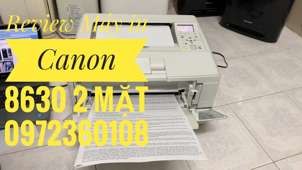 Review Canon LBP 8610, 8620, 8630 Máy in A3 cũ HCM - YouTube