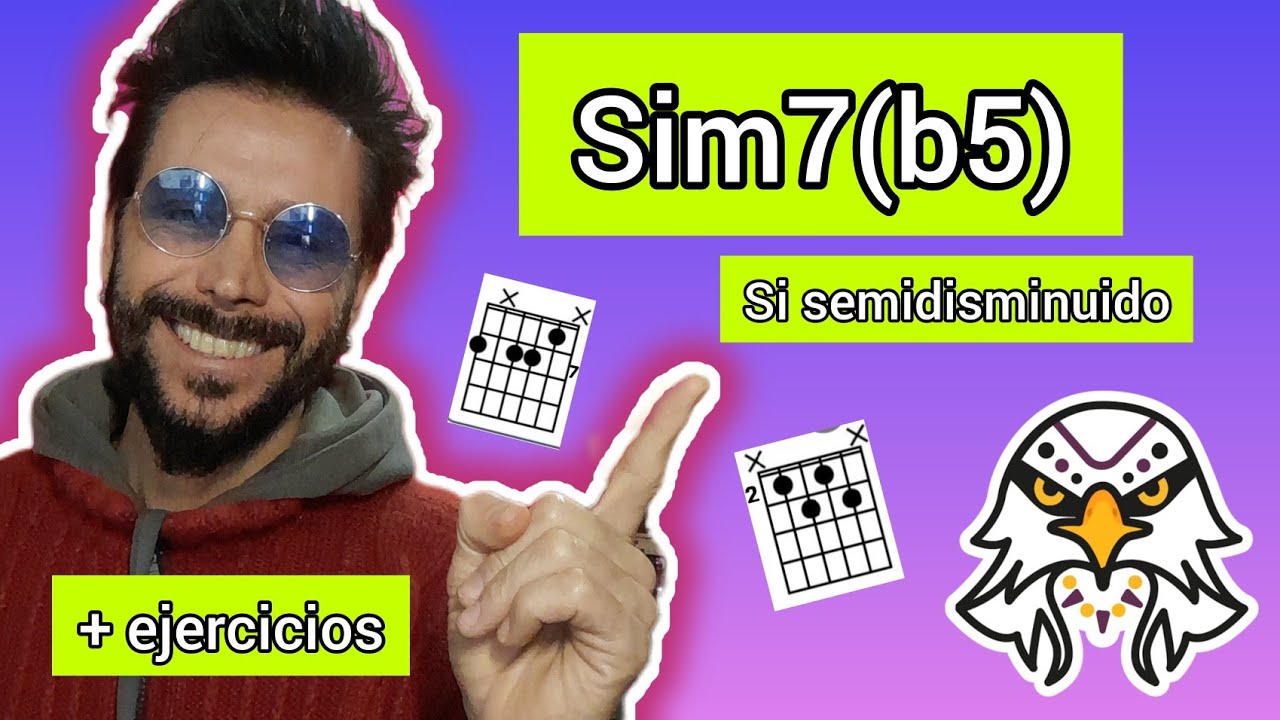 Como hacer Acordes con SÉPTIMA en guitarra 🎸 [Sim7(b5) O Si ...