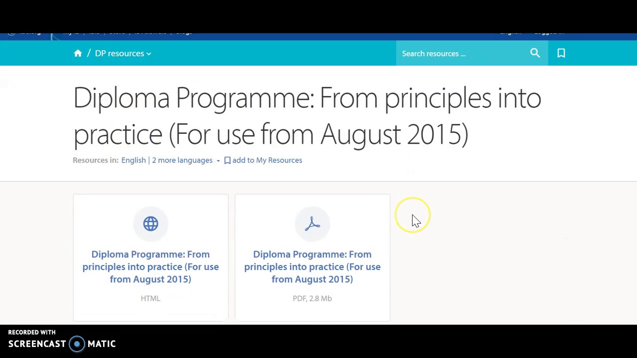 Brief tour of IB Programme Resource Centre - YouTube