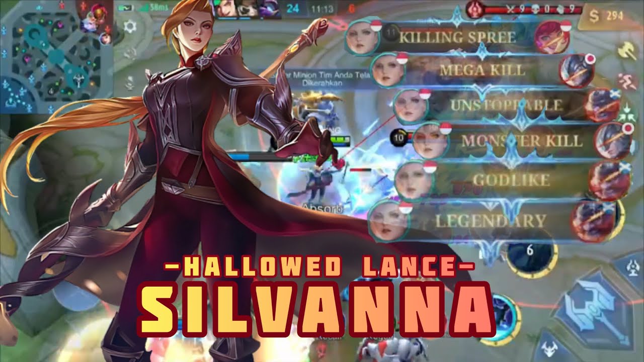 12 KILL !!! SILVANNA GAME PLAY - Solo Rank Roads To Mythic - MLBB ...