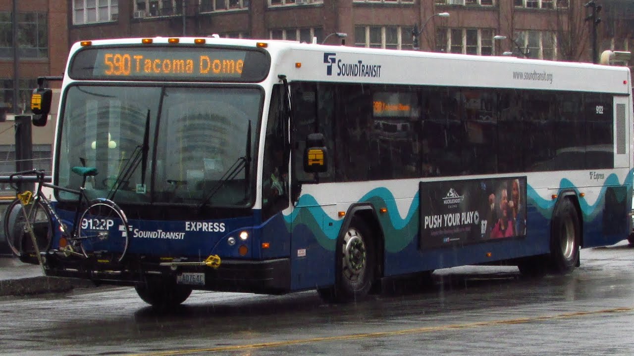 A ride on Sound Transit 2012 Gillig BRT 9122P - YouTube