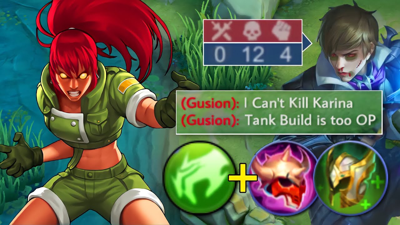 KARINA TANK BUILD IS TOO OP - KARINA BEST BUILD 2022 - MLBB - YouTube