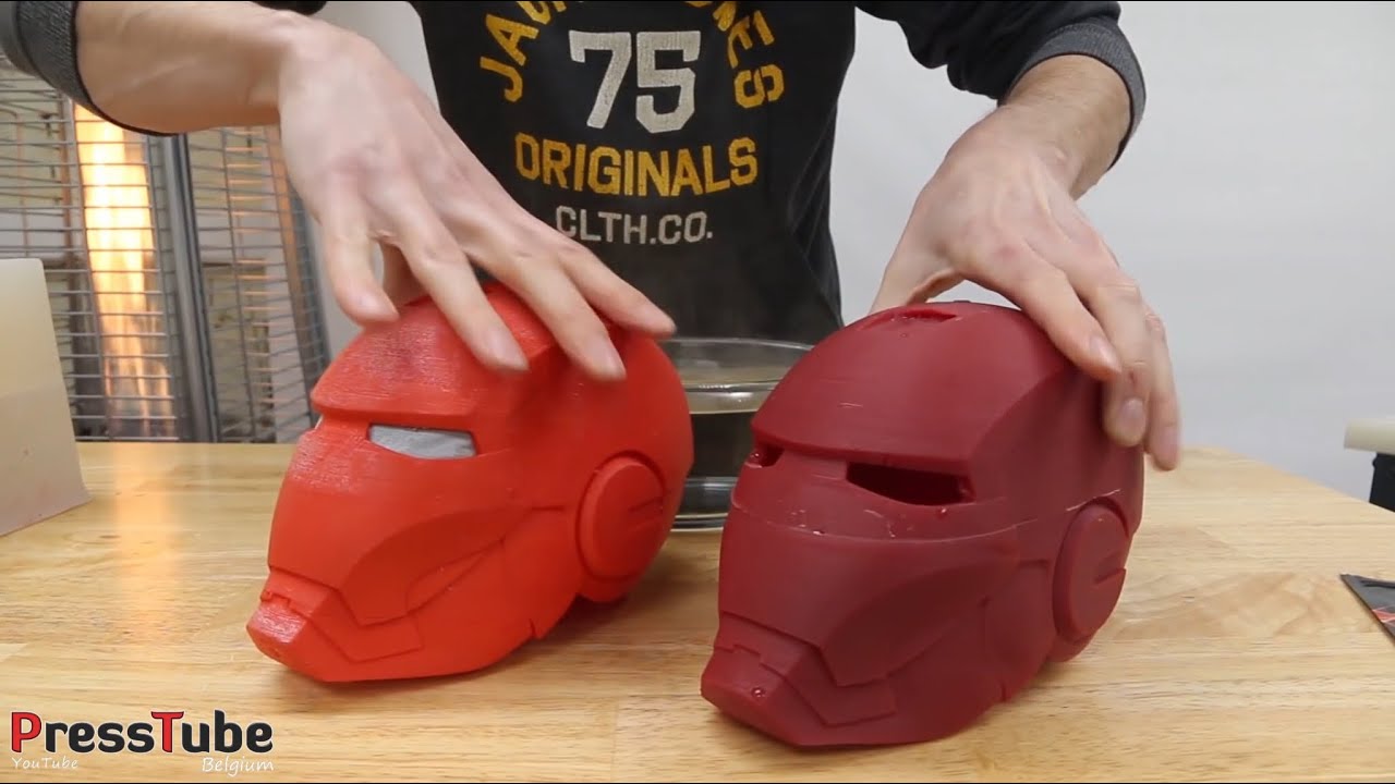 Casting Color Changing Iron Man Helmet - YouTube