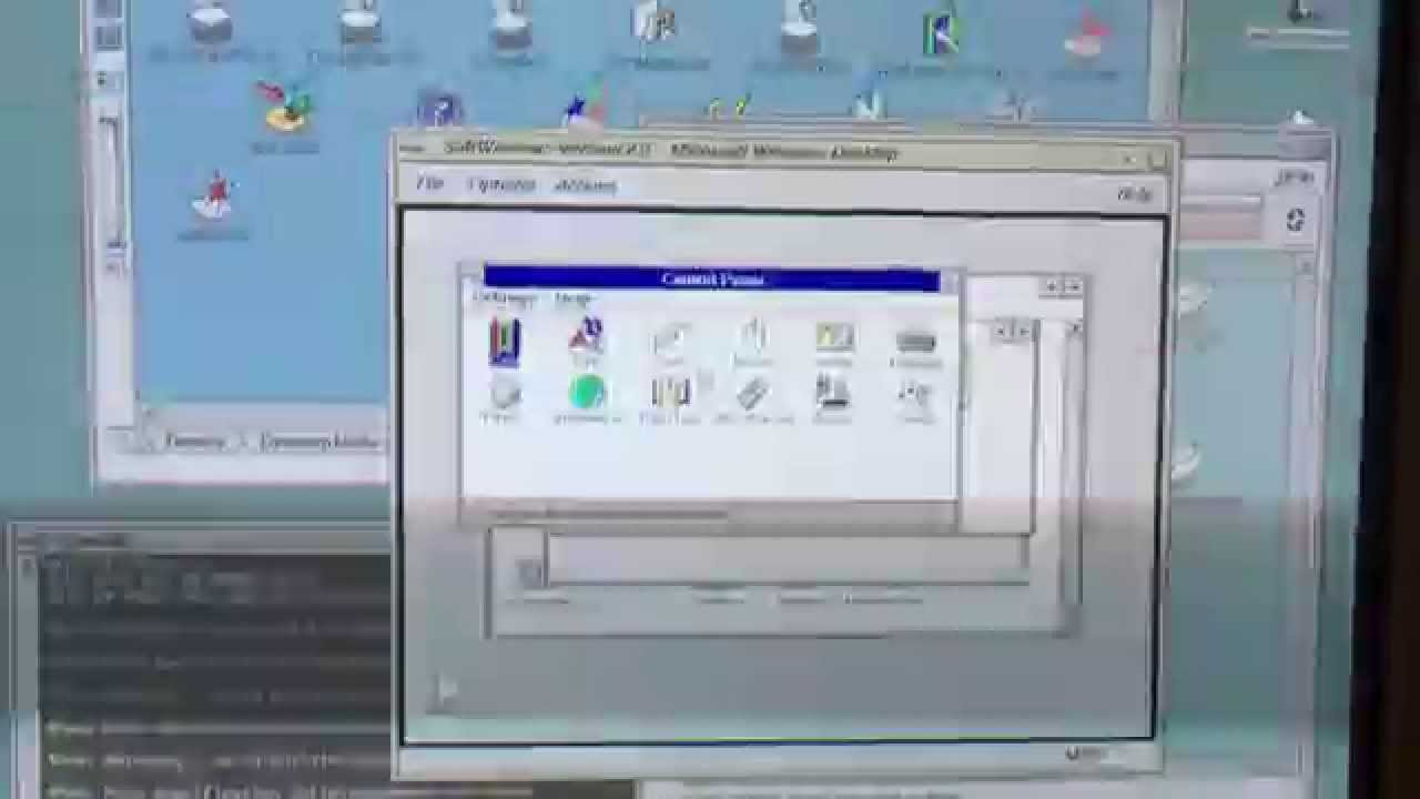Windows 3.11 emulated on SGI - YouTube