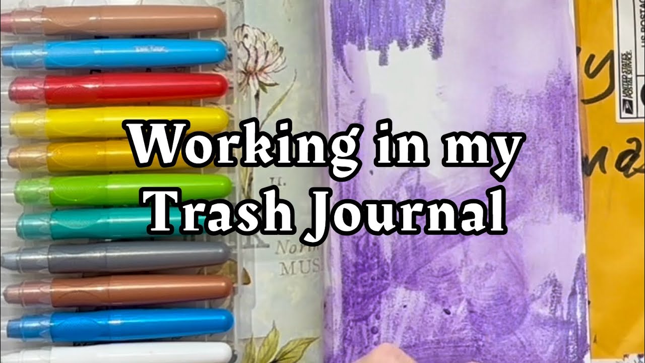 WORKING IN MY TRASH JOURNAL - YouTube