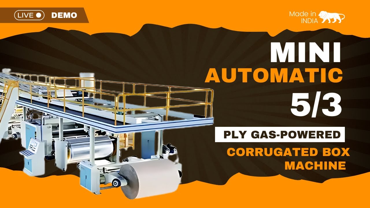 Revolutionary 5/3 Ply Corrugated Box Machine on Gas – Best Automatic ...