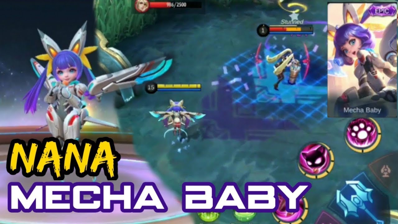 Mecha Baby Nana New Skin! | MLBB ALL New Update | Mobile Legend Bang ...