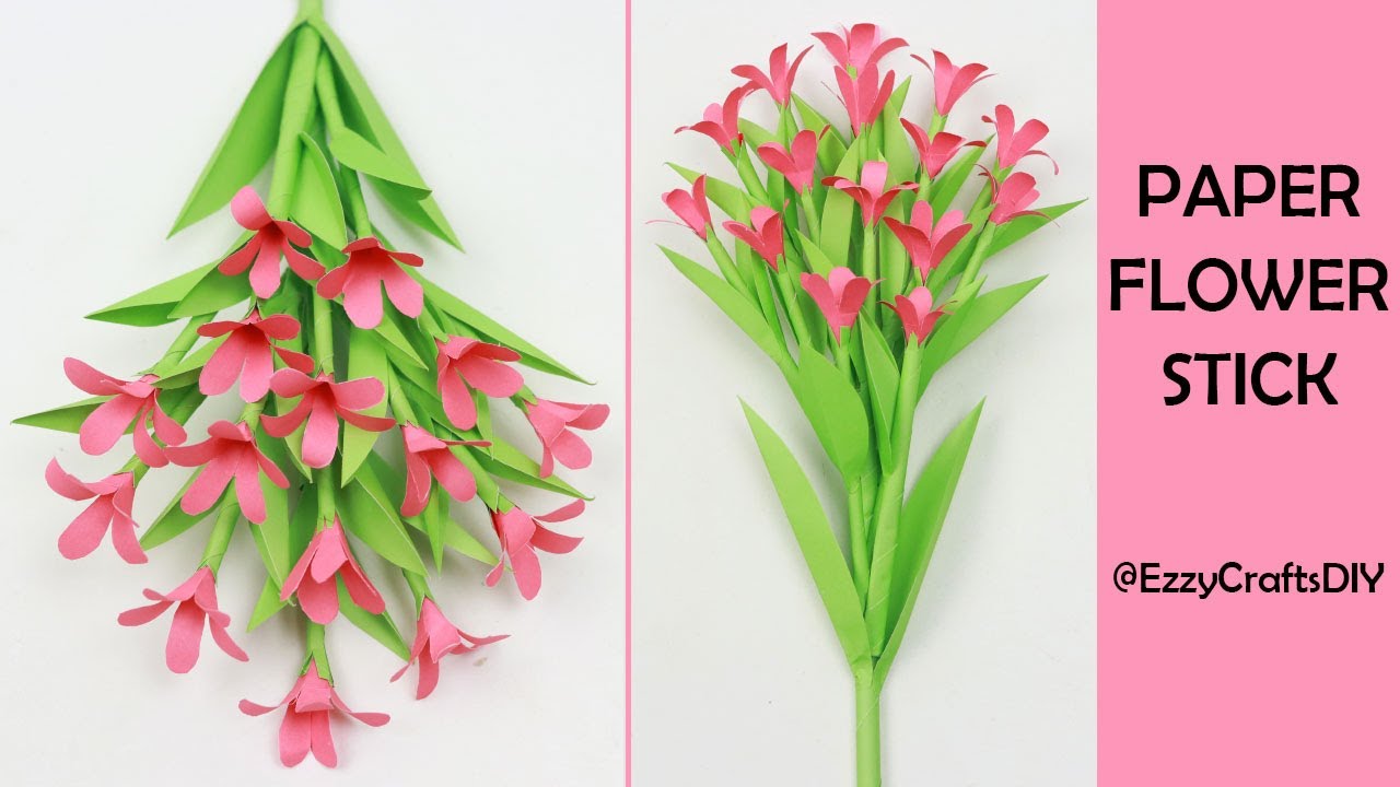 How To Make Easy Paper Flowers With Stems | Best Flower Site