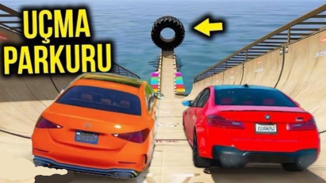 SEVİLEN ALMAN ARABALARI ZORLU UÇMA PARKURUNDA - GTA 5 - YouTube