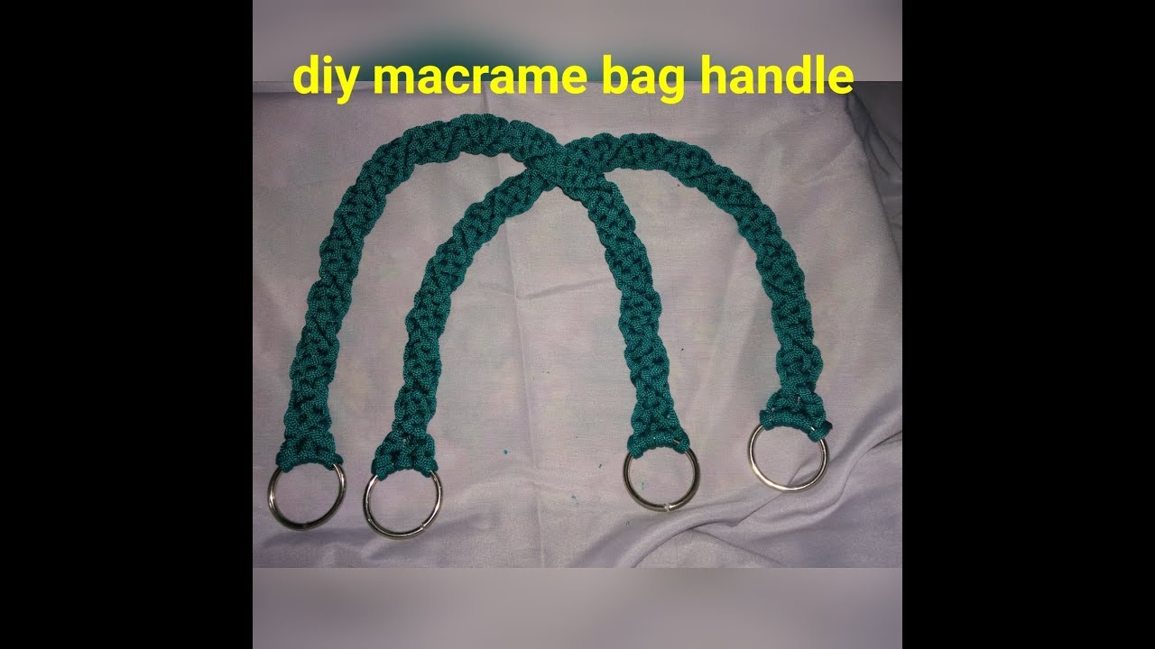 How to make macrame bag handle # design 2 - YouTube