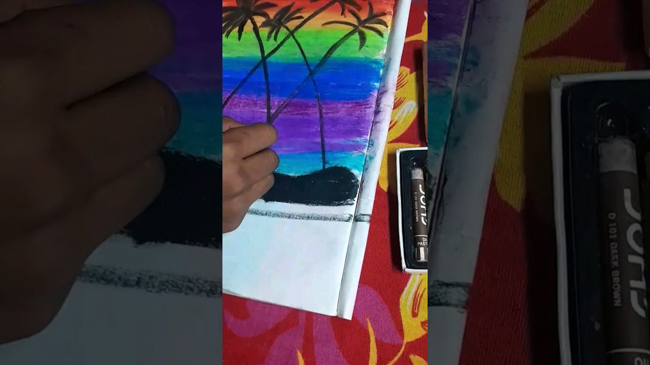 Nariyal tree# drawing# 😱👍 - YouTube