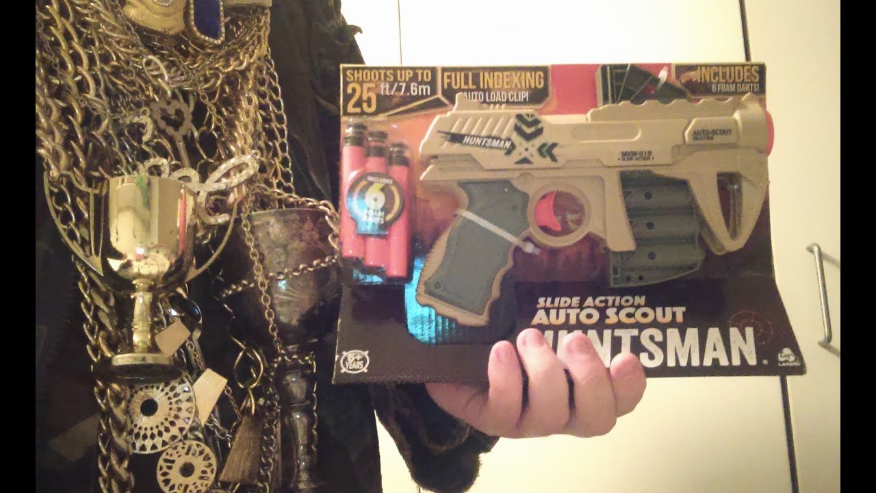 Unboxing and toy gun review: Huntsman Auto Scout with foam bullets ...