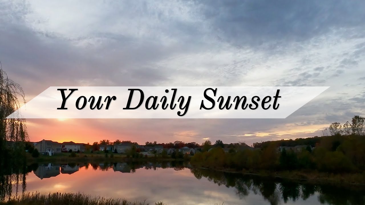 Beautiful Cloudy to Pink Sunset | Your Daily Sunset for Mon 4/22/24 # ...