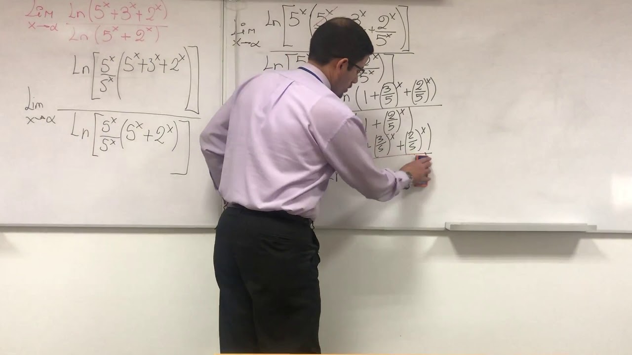 EJERCICIO DE LIMITE INFINITO CON LOGARITMO NATURAL - YouTube