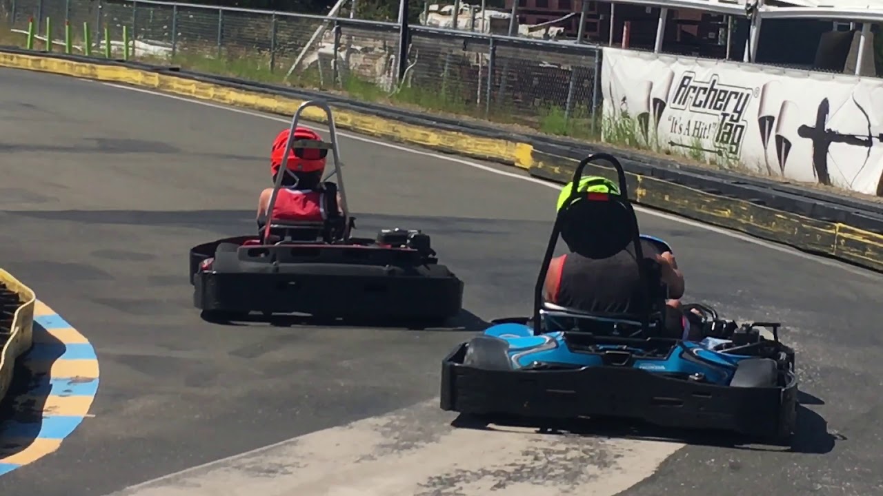 Go Cart racing In Parksville - YouTube