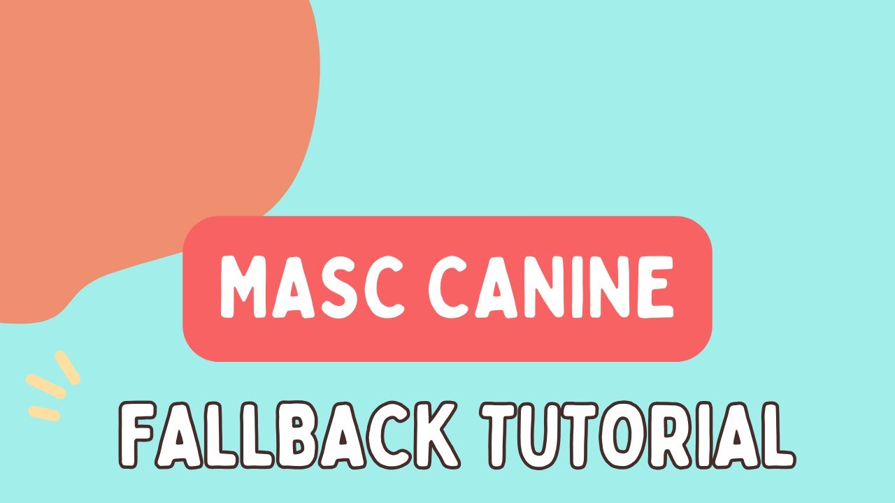 Masc Canine Fallback Avatar Tutorial - YouTube
