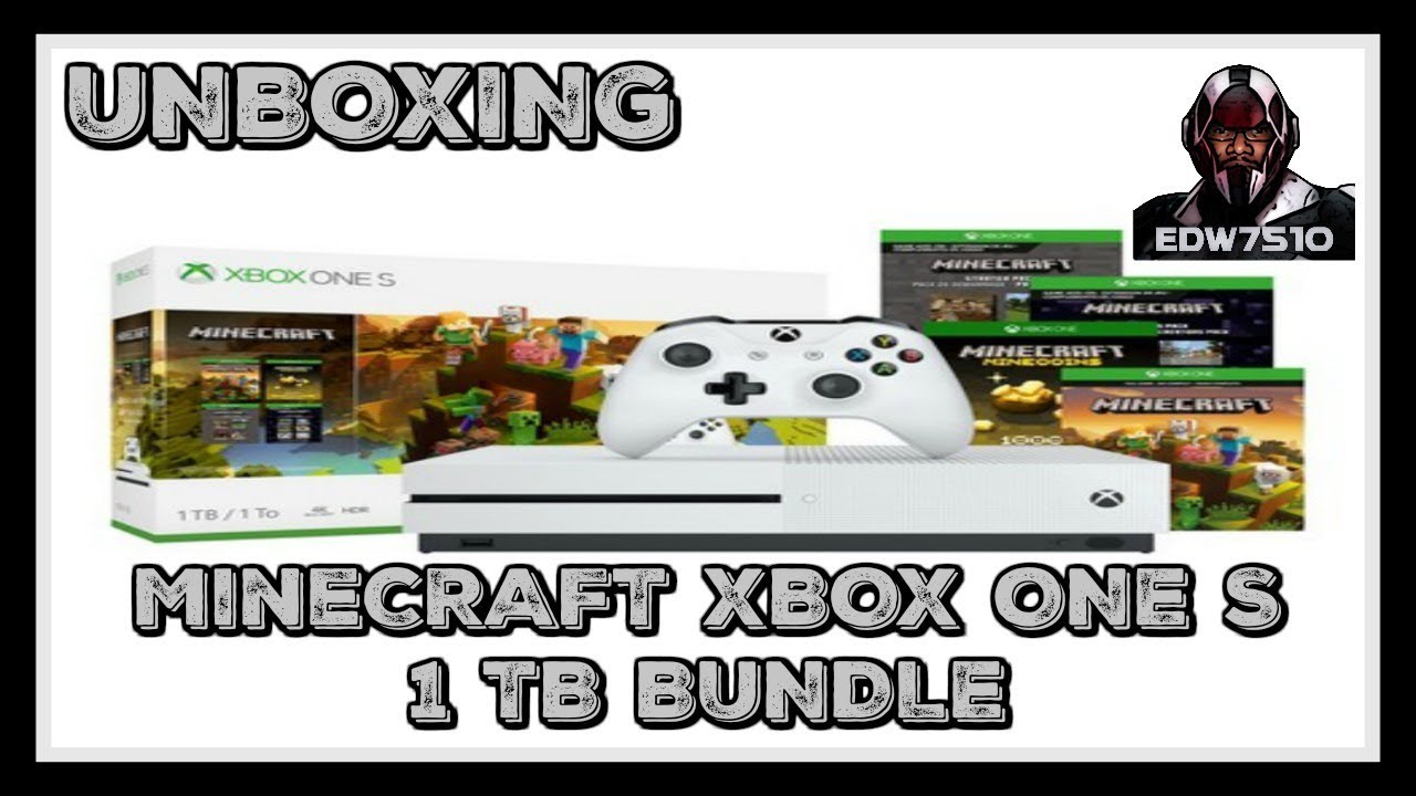 "UNBOXING" MINECRAFT XBOX ONE S 1 TB BUNDLE - YouTube